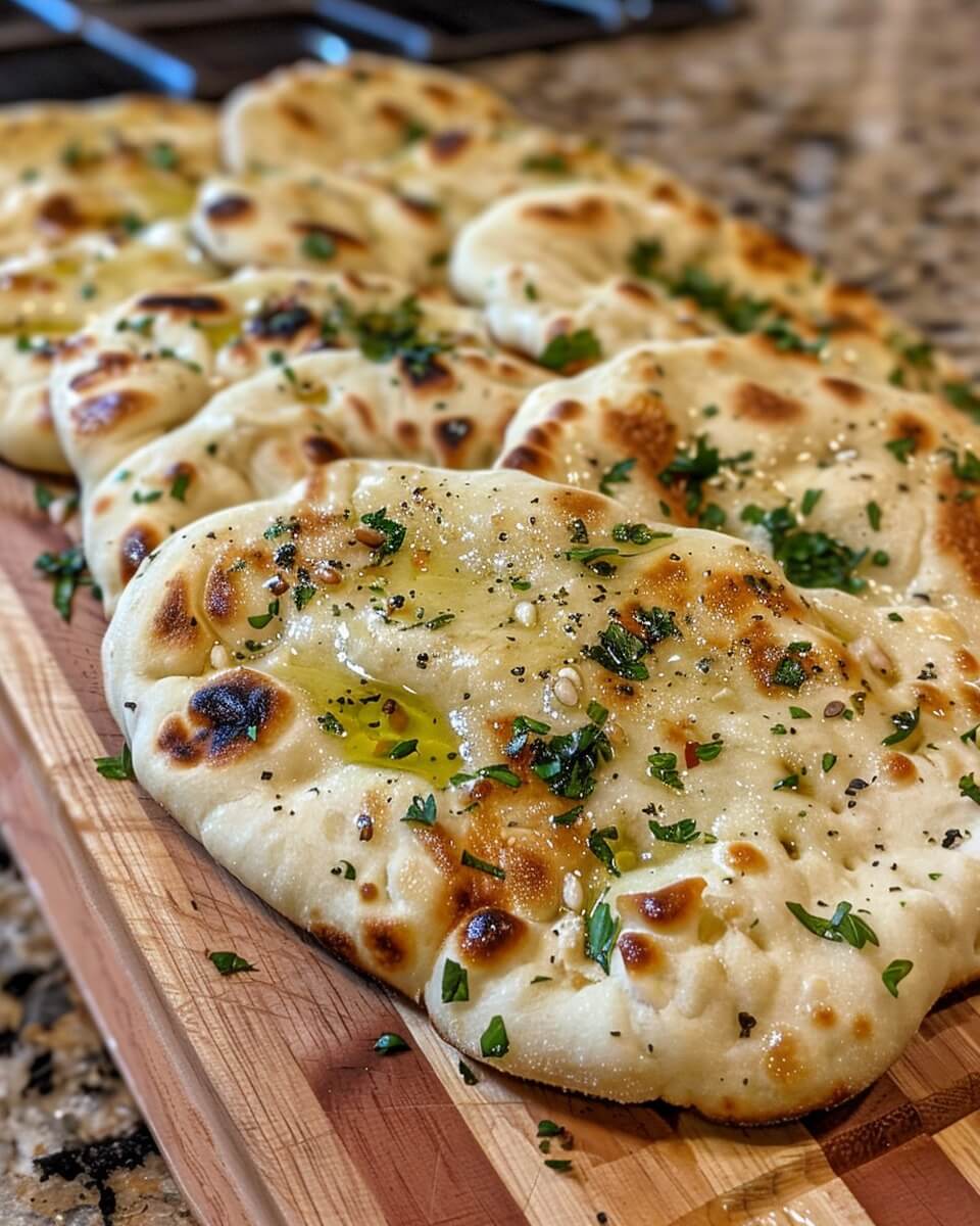 Garlic Flatbreads - Recipes