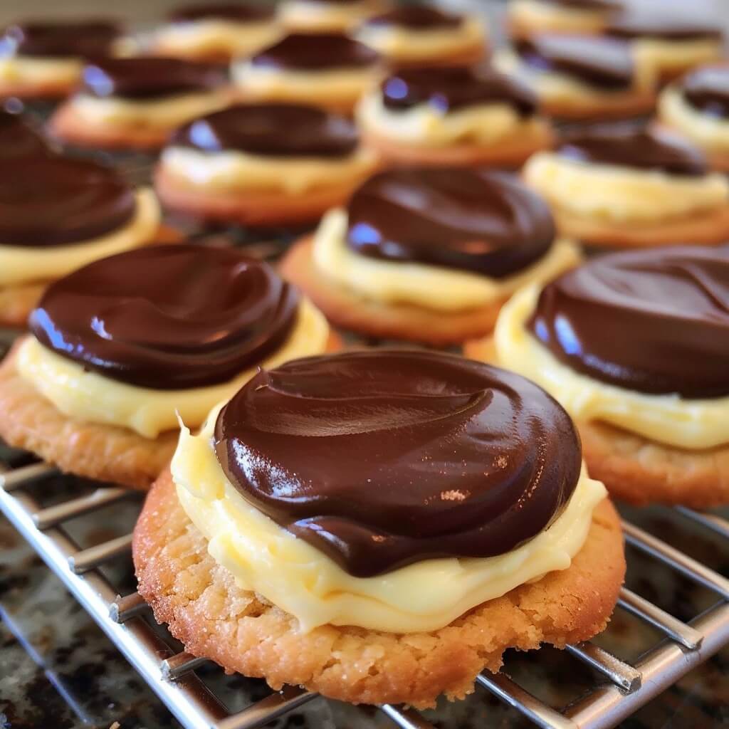 Mini Boston Cream Pie Cookies - Recipes