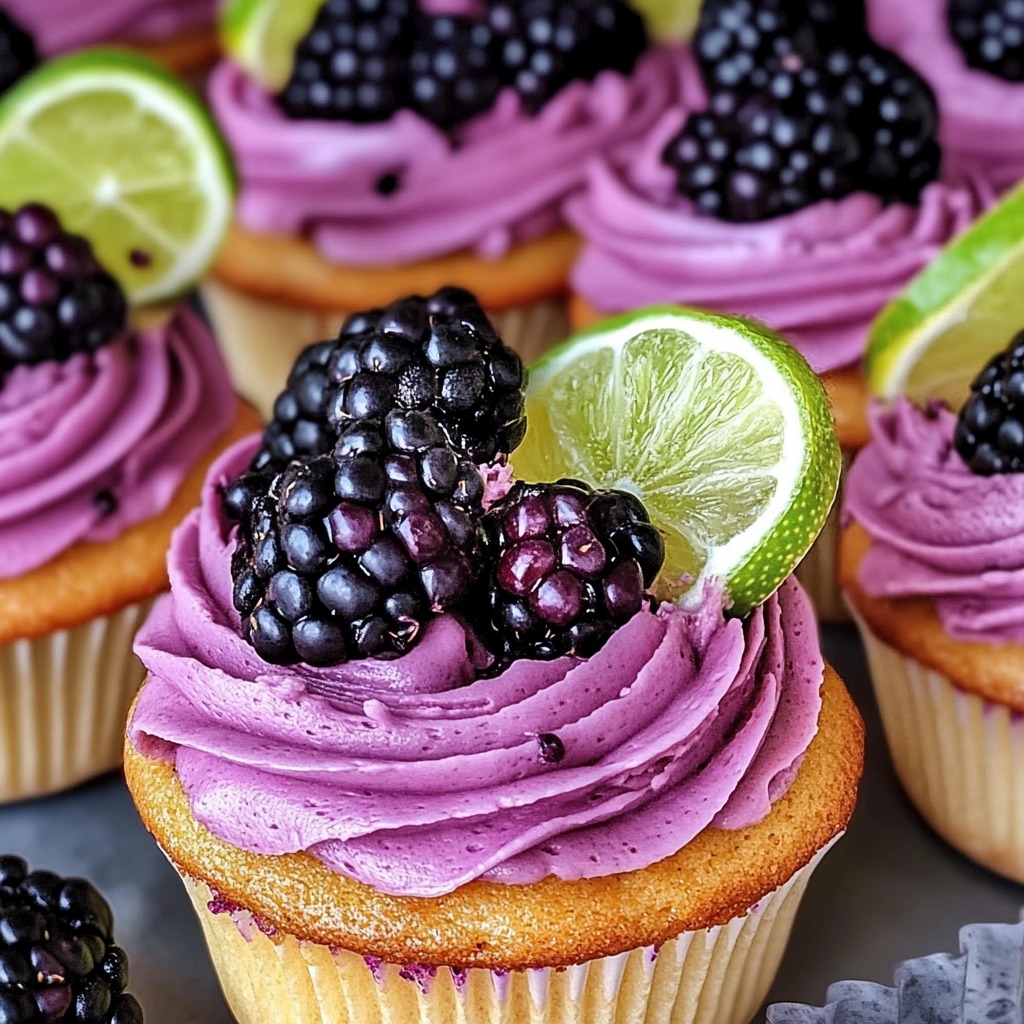 Blackberry Lime Cheesecake Cupcakes - Recipes