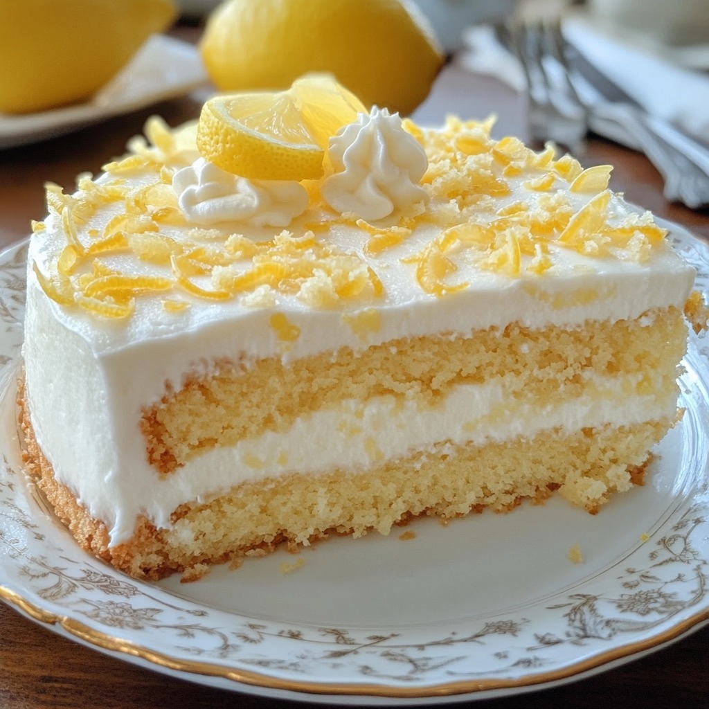 Cold Lemon Cake - Recipes