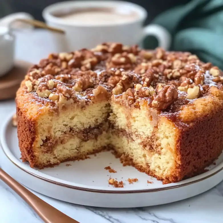 Mom’s Sour Cream Coffee Cake with Nuts - Recipes
