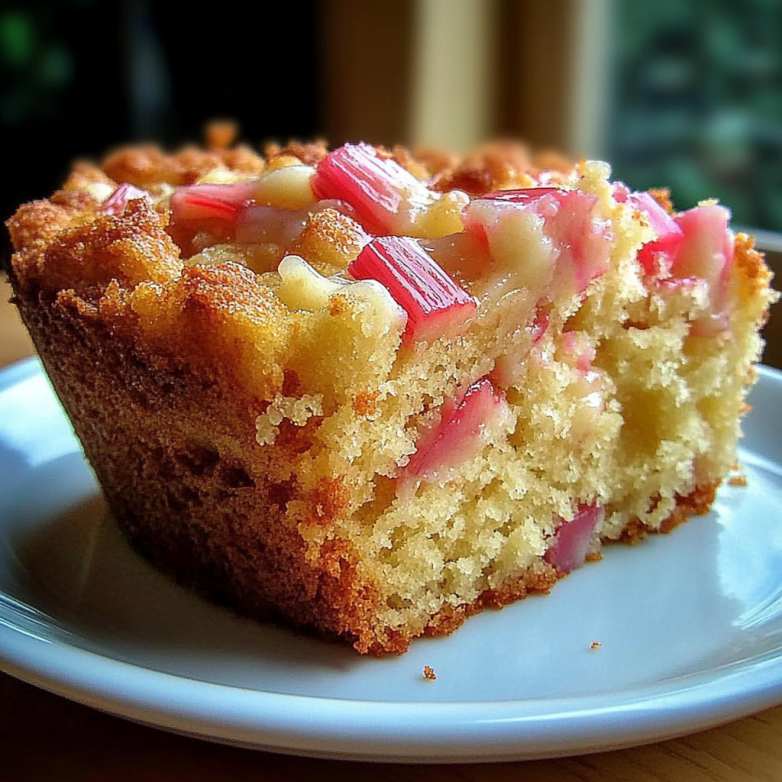 Sour Cream Rhubarb Coffee Cake - Recipes