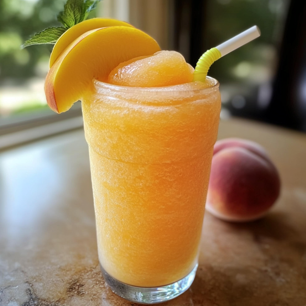 Frozen Peach Lemonade Slush - Recipes
