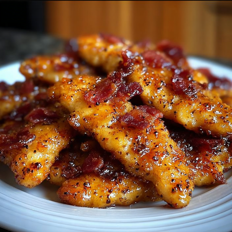 Caramelized Bacon and Brown Sugar Chicken Tenders - Recipes