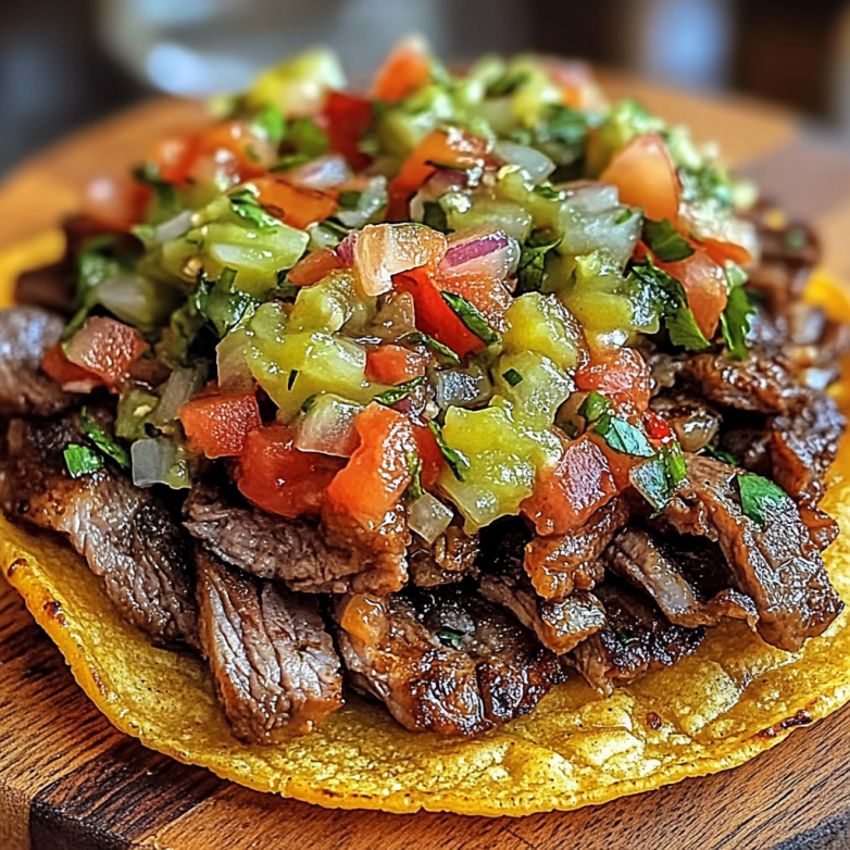 Mexican Tostadas de Carne Asada - Recipes