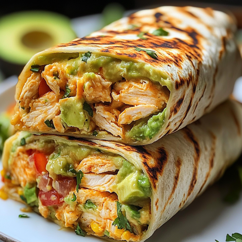 Chicken Avocado Ranch Burritos - Recipes