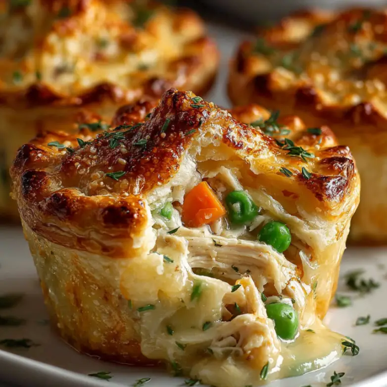Easy Mini Chicken Pot Pies - Recipes